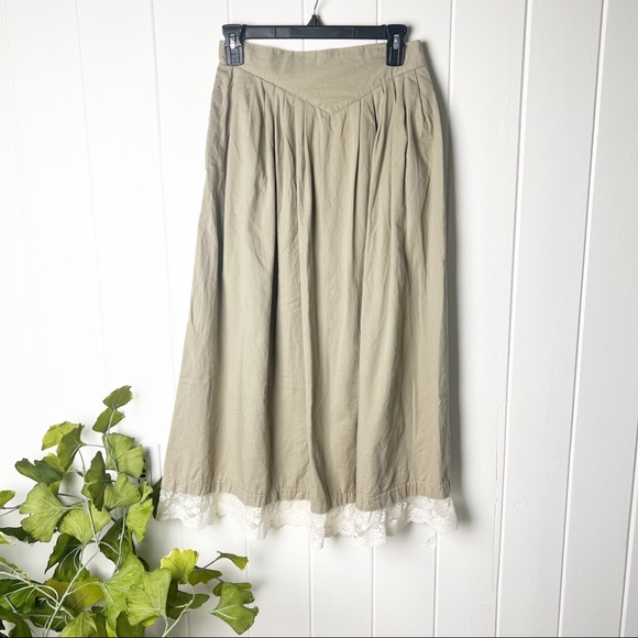 Synari | Skirts | Vintage 98s Skirt Lace Hem | Poshmark